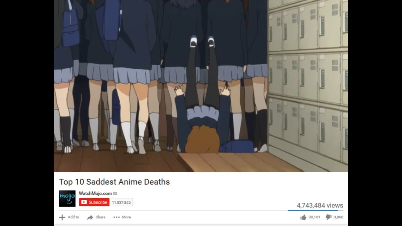 SADDEST ANIME DEATH REACTION - YouTube