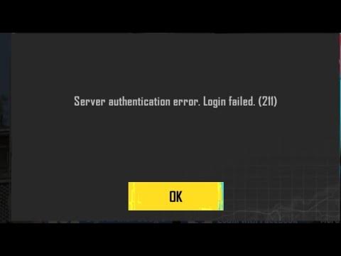 server authentication error. login failed. (211) - YouTube