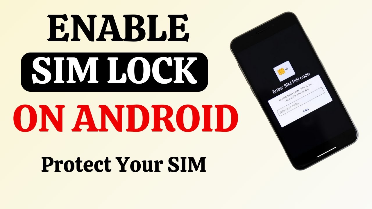 How to Set SIM Lock on Android Mobile - Phone SIM Security - YouTube