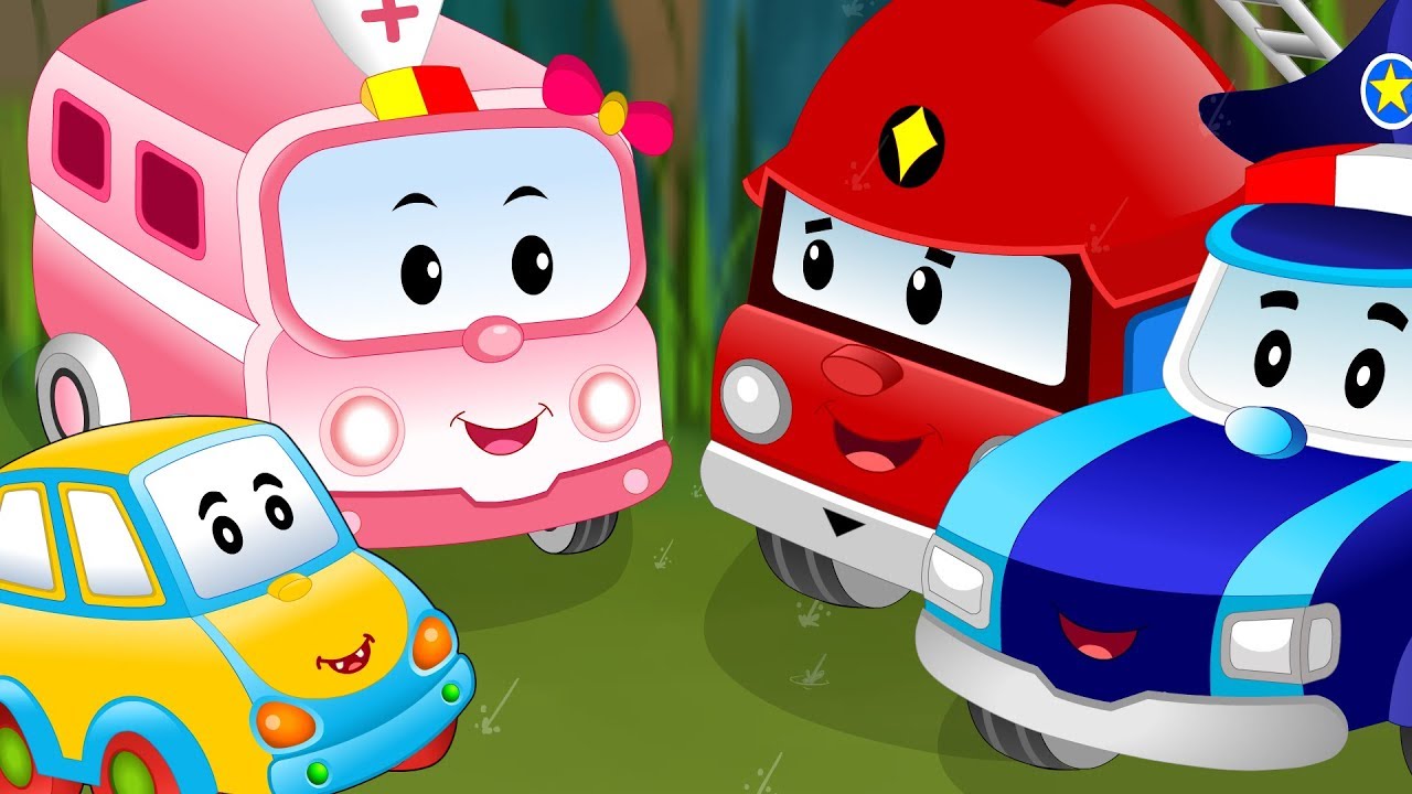 Super5 Squad Team Rescue small Cars | Kids Cartoon Rhyme - YouTube