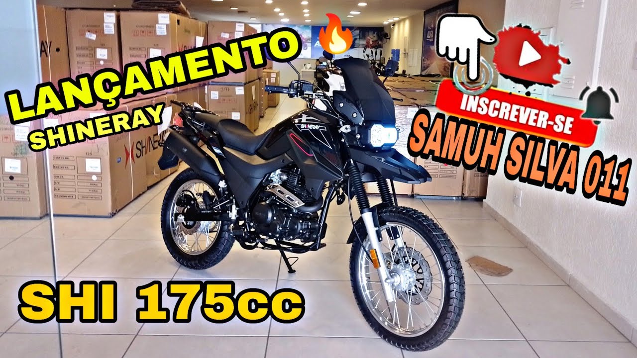 SHI 175cc LANÇAMENTO SHINERAY #shineray #shi175 #lançamento #motor ...