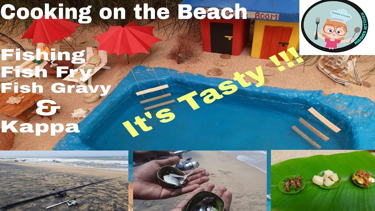 Beach cooking | Fish fry | Kappa | Mini kitchen - YouTube