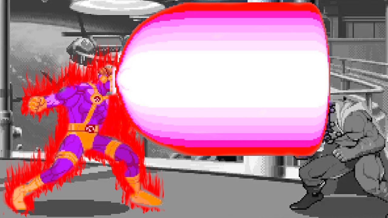 X-Men Children of the Atom: Cyclops vs Magneto (Level Hardest) - YouTube