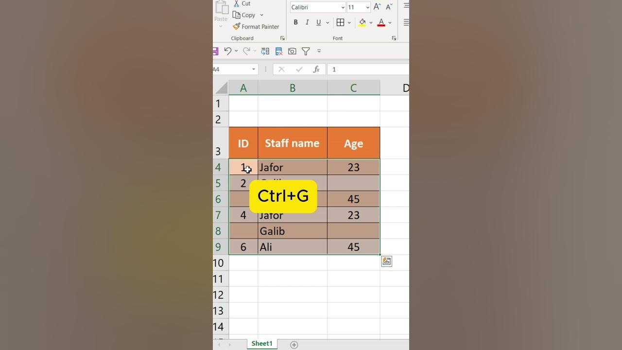 Fill the blank cell in Excel #excel #excelshorts #exceltips #exceltricks #exceltutorial # - YouTube