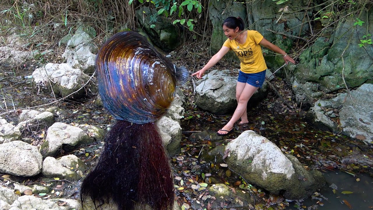 This Potamilus capax is at least 80 years old and has such a long beard ...