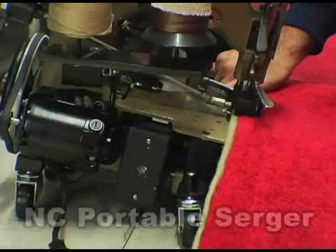 NC Portable Carpet Serger (Ultimate Cornering, Made In The USA) - YouTube
