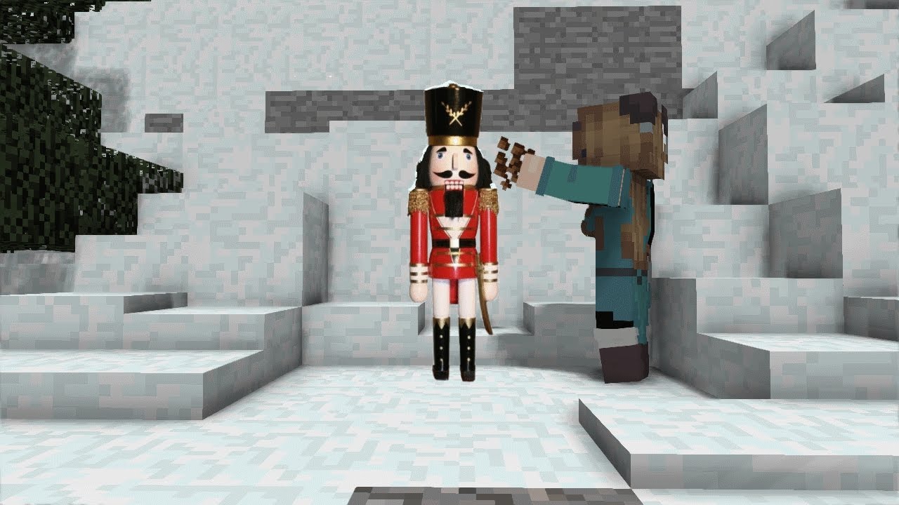 Minecraft: How to Make a Working Nutcracker - YouTube
