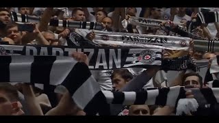 POCETAK UTAKMICE PARTIZAN - MONAKO!!! DA VOLIM CRNO BELE!!!! by ...
