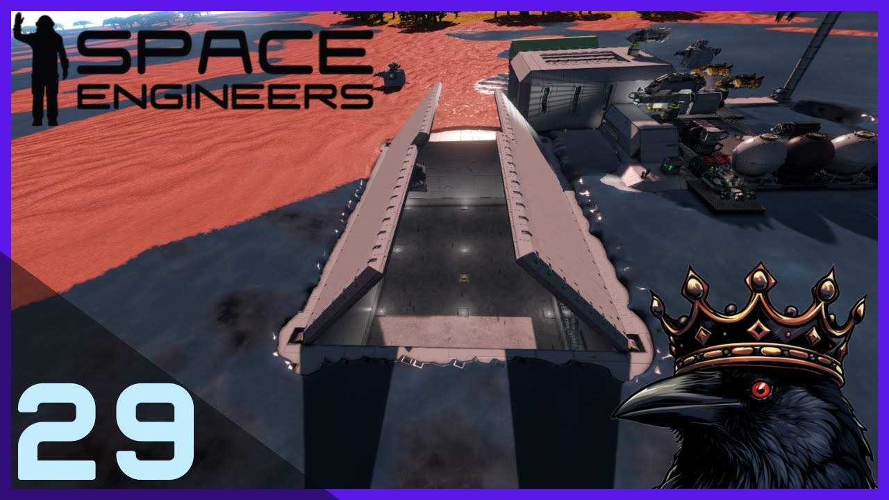 Handcrafting the Hangar Doors | Space Engineers | Season 1 Episode 29 ...