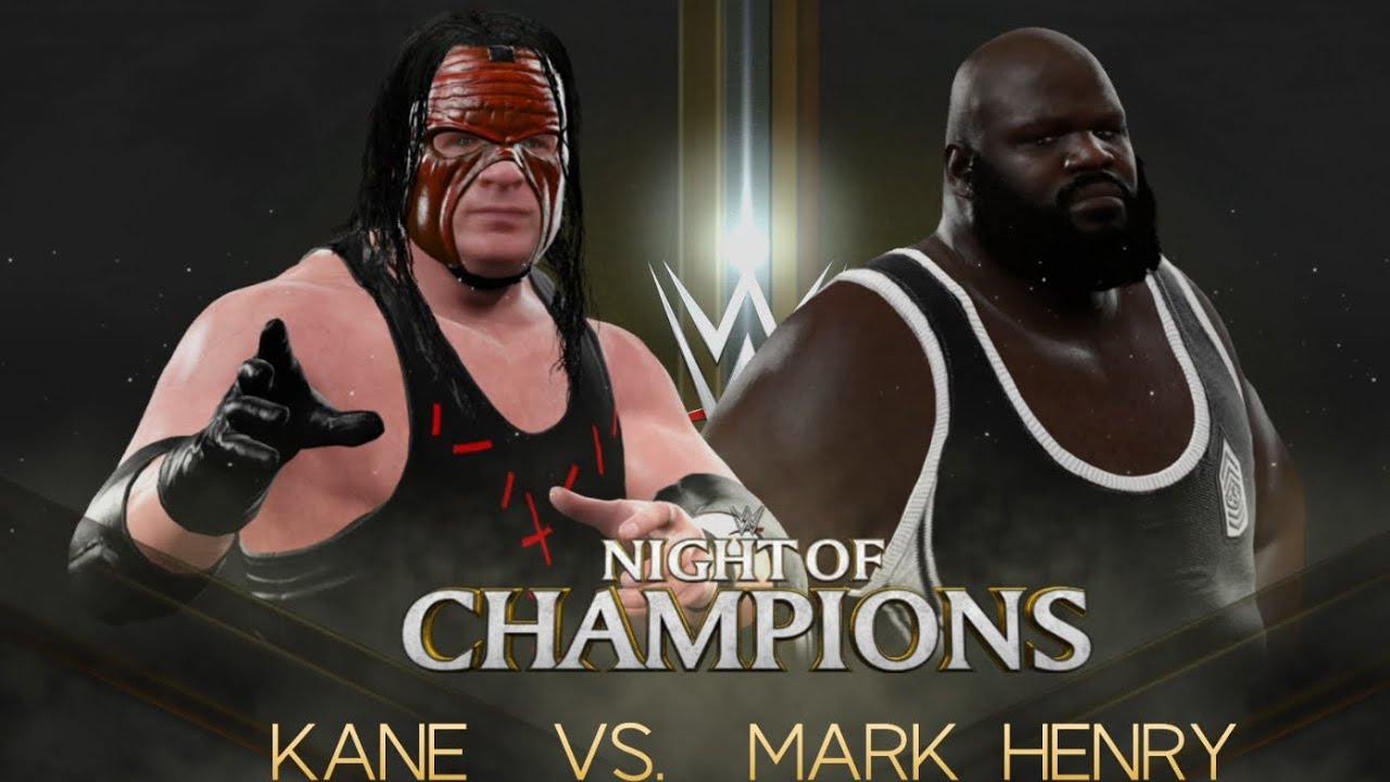WWE 2K17 - last man standing - KANE Vs MARK HENRY - YouTube