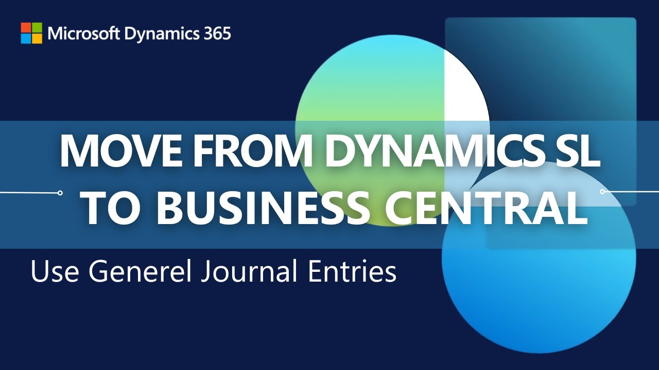 Comparing general journal entries between Dynamics SL and Dynamics 365 ...