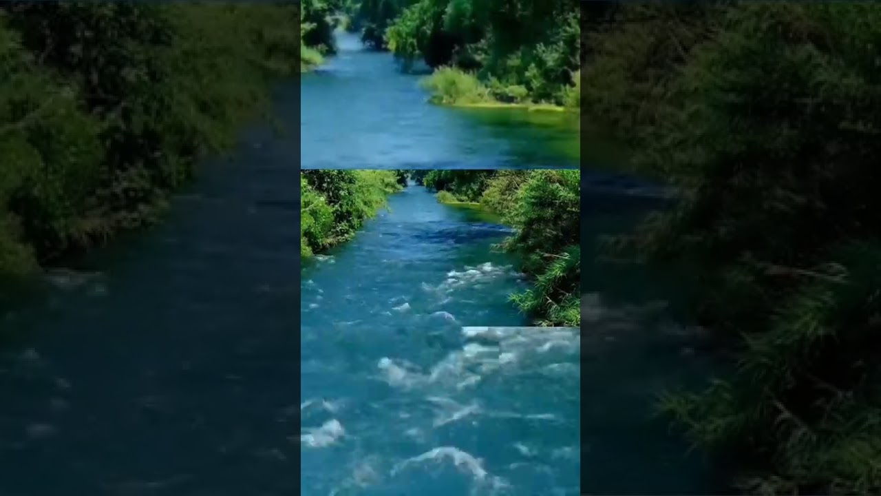River's water flow | Gentle stream sounds | Relaxing stream sounds used ...