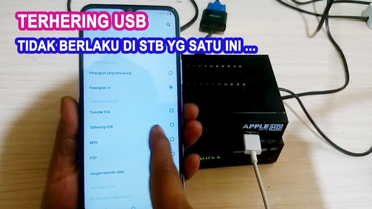 Set Top Box merk ini tidak bisa internet melalui tethering usb - YouTube