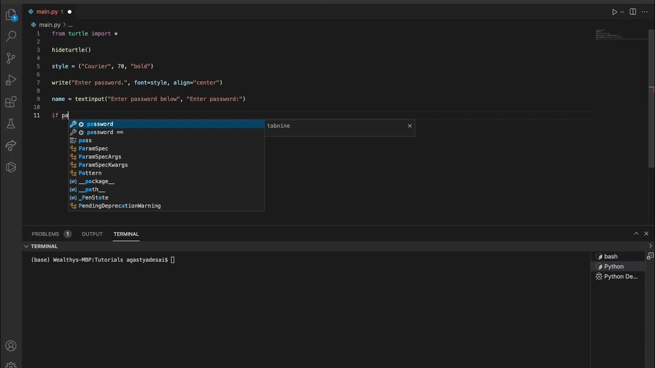 How to make a password checker with turtle in python | Not so Pro ...
