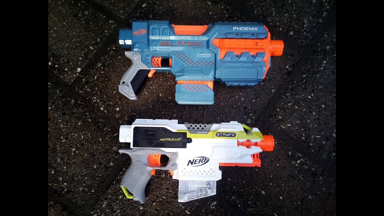 Nerf Stryfe vs Nerf Phoenix - YouTube