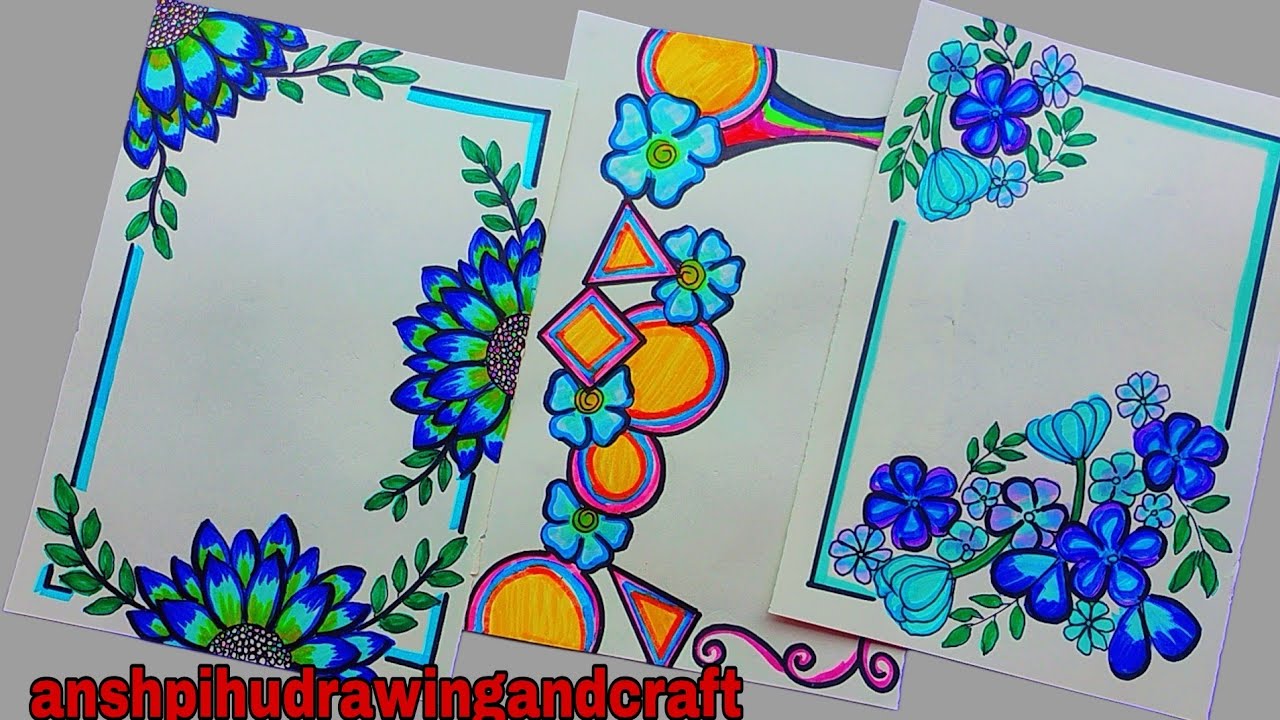 Project Work Design In Easy Method/Beautiful Outline Design For Project ...