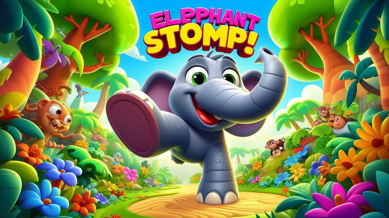 Elephant Stomp - Fun Jungle Dance Song for Kids | Forest Kid's Rhyming ...