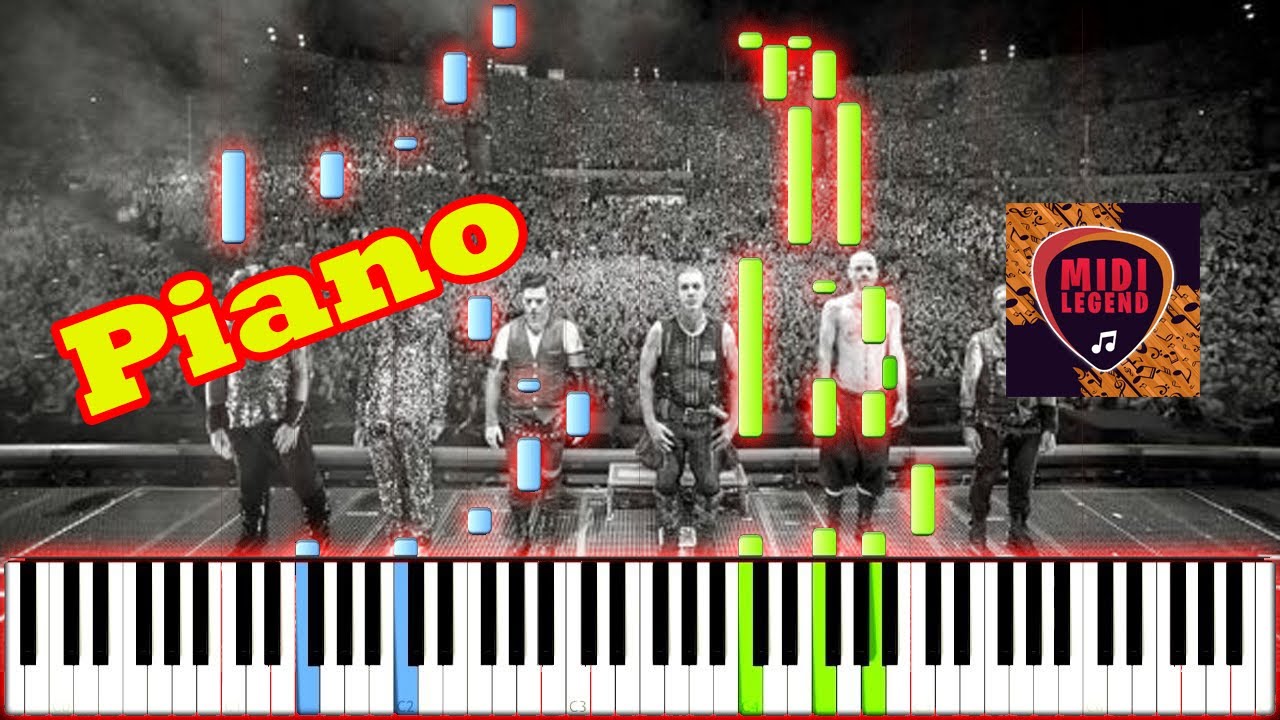 How to Play - Rammstein - Klavier - Piano Tutorial - YouTube