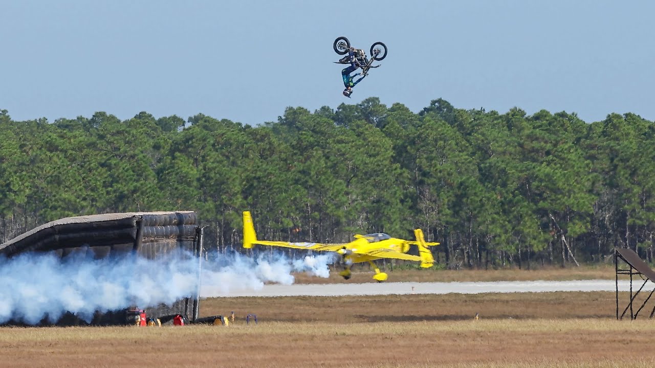 Cody Elkins Jumps Airplane at Blue Angels Homecoming show 2024 - SloMo ...