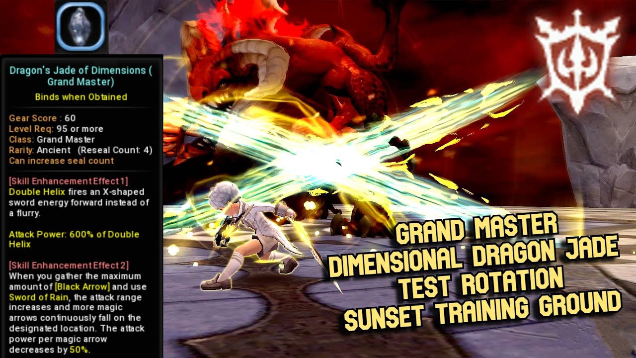 Grand Master Dimensional Dragon Jade Test Rotation Sunset Training ...