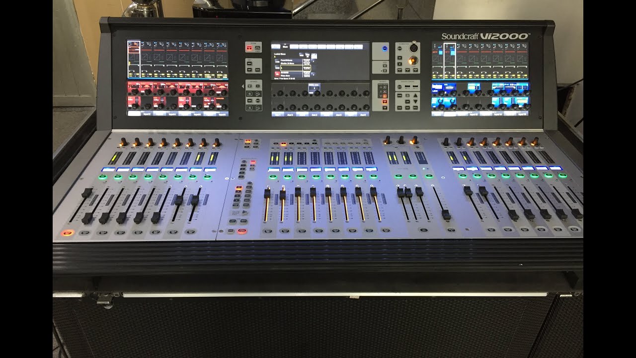 MIXER SOUNDCRAFT VI2000 - YouTube