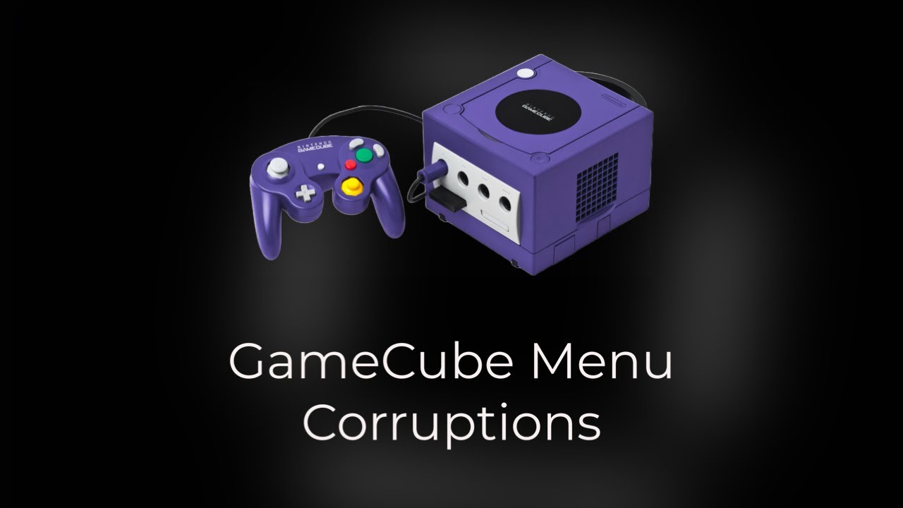 GameCube Menu Corruptions - YouTube