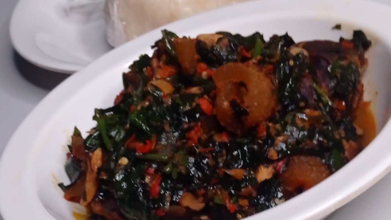 How to prepare Nigerian vegetable soup. (efo worowo) #deliciousfood # ...