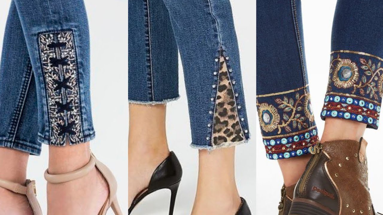 Fancy Jeans Designs For Girls|| New Jeans Designs || Ladies Jeans Style ...