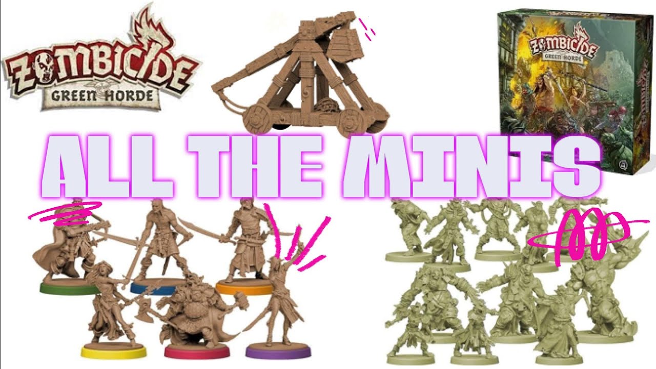 Zombicide Green Horde - Miniatures Showcase (English / Multilingual ...
