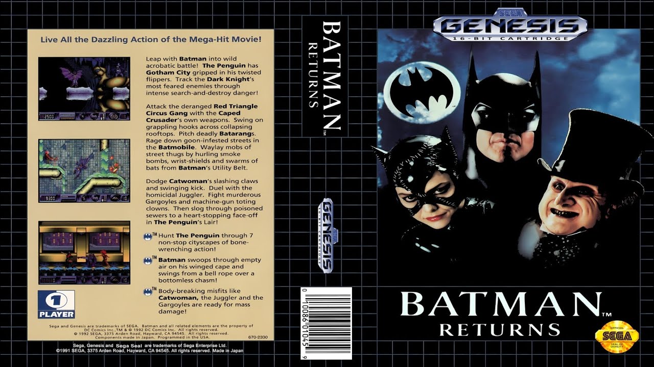 [Act 5, The Penguins Lair] Batman Returns (SEGA Mega Drive/Genesis Music) - YouTube