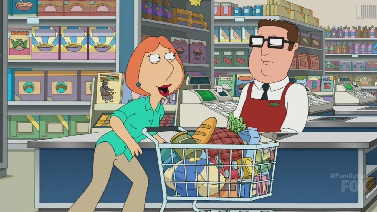Family Guy Lois' Grocery Shopping Fiasco - YouTube