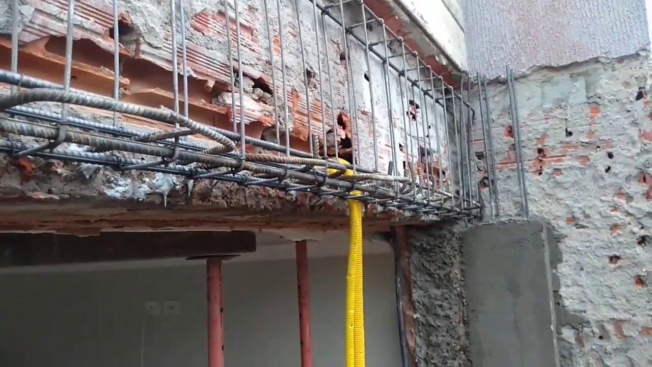 como montar ferragen de viga invertida para emenda de lajes - YouTube