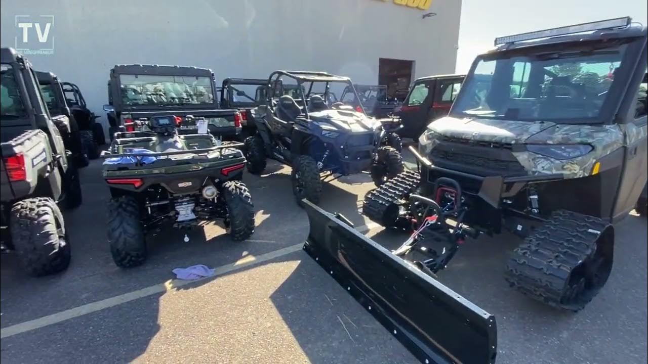 2023 Polaris Ranger XP 1000 Snow Tracks & 72" Plow Extension - YouTube