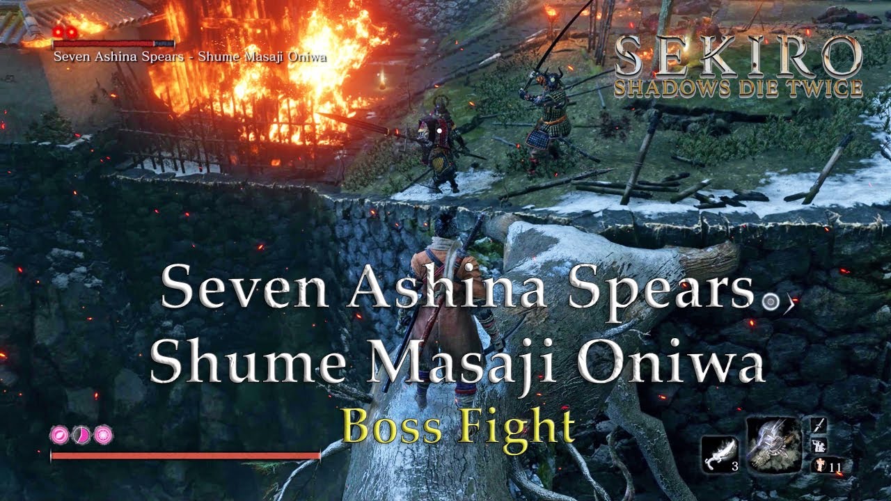 Seven Ashina Spears - Shume Masaji Oniwa | Sekiro: Shadows Die Twice ...