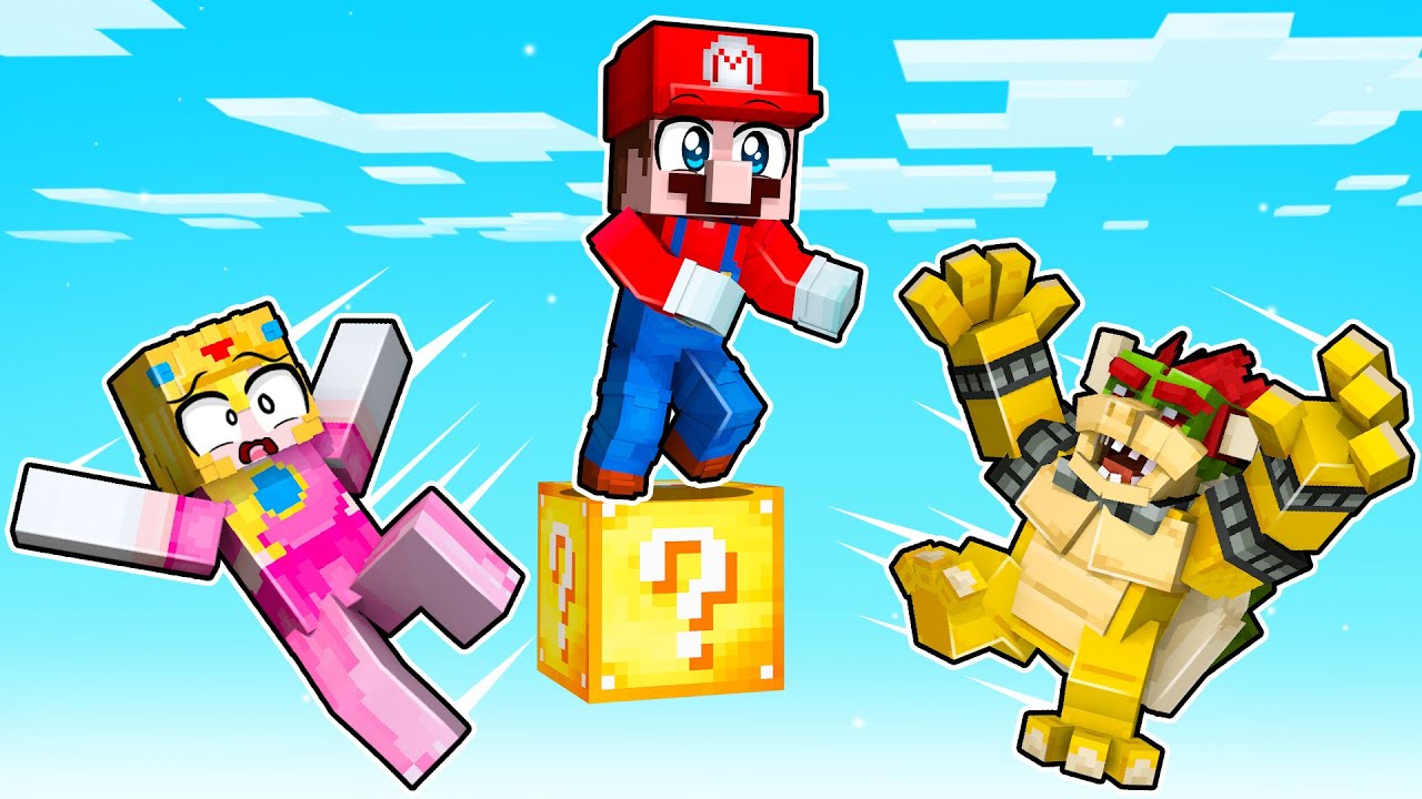 Defeating BOWSER on Minecraft Skyblock! - YouTube