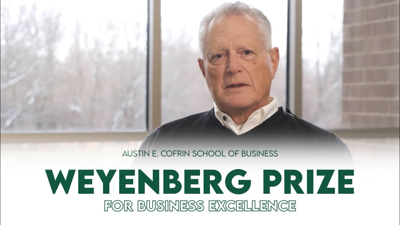 Tim Weyenberg on the Weyenberg Prize - YouTube