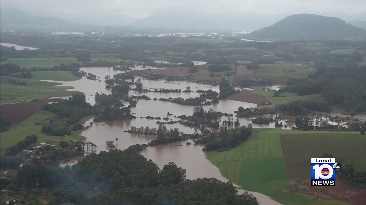 Cyclone hits Brazil's southern region - YouTube