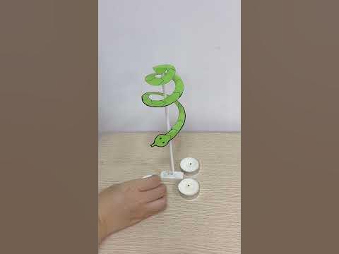 Bé học tiếng Anh với thí nghiệm con rắn thôi miên | Spinning snakes experiment #shorts #stem # ...