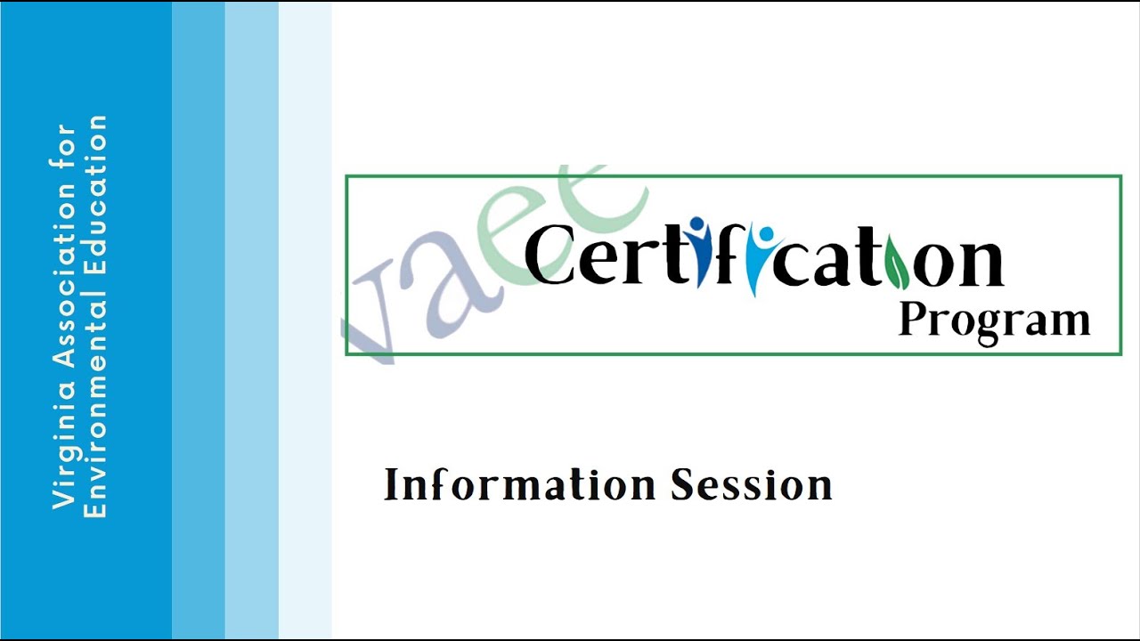 Virginia's Environmental Education Certification Program Information ...