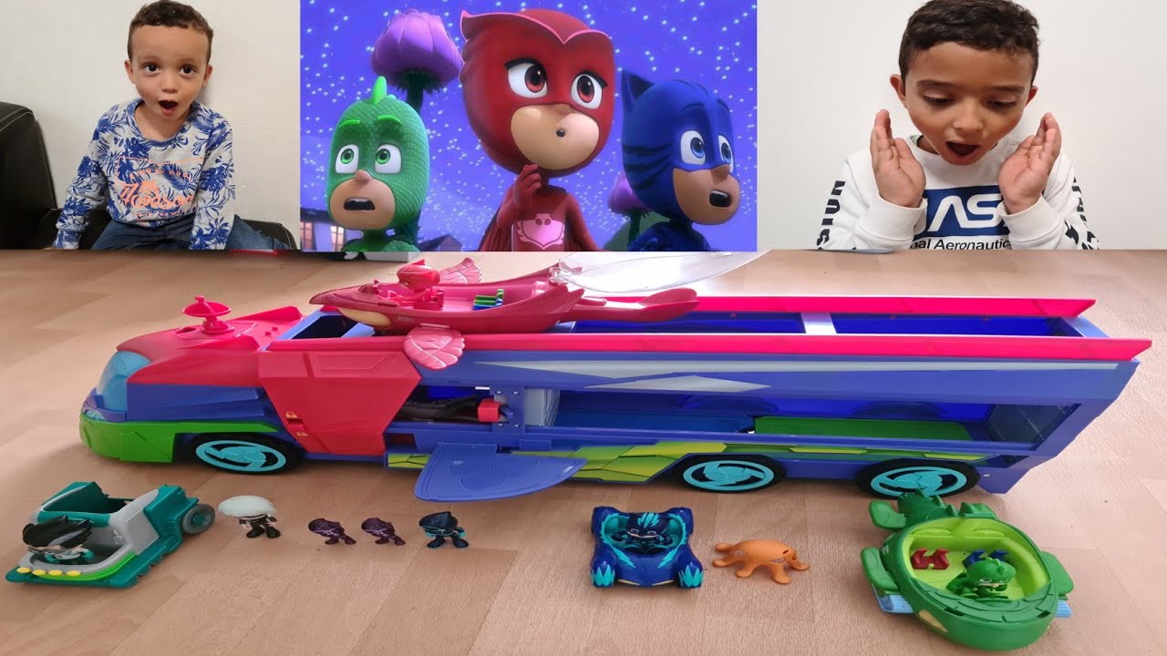 Pyjamasque / camion de transport / Vehicles Speed Booster Yoyo Gluglu ...