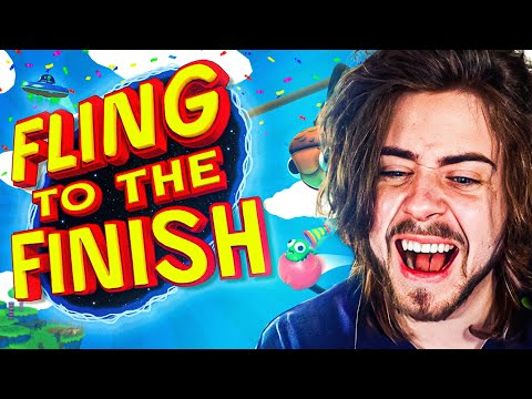 cellbit HUMILHANDO seus amigos em FLING TO THE FINISH (caos absoluto)