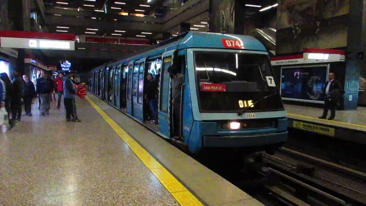 Metro De Santiago | NS-93 N2074 en Universidad De Chile - YouTube