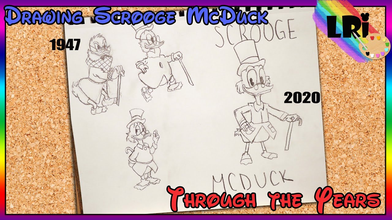 How To Draw Scrooge McDuck / Uncle Scrooge Through The Years (1947-2020 ...