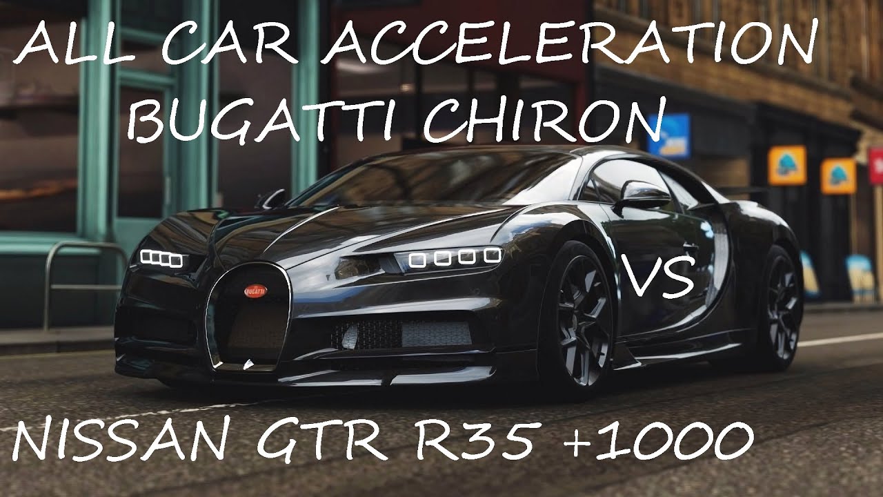 NISSAN GTR R35 +1000 HP Vs BUGATTI CHIRON - YouTube