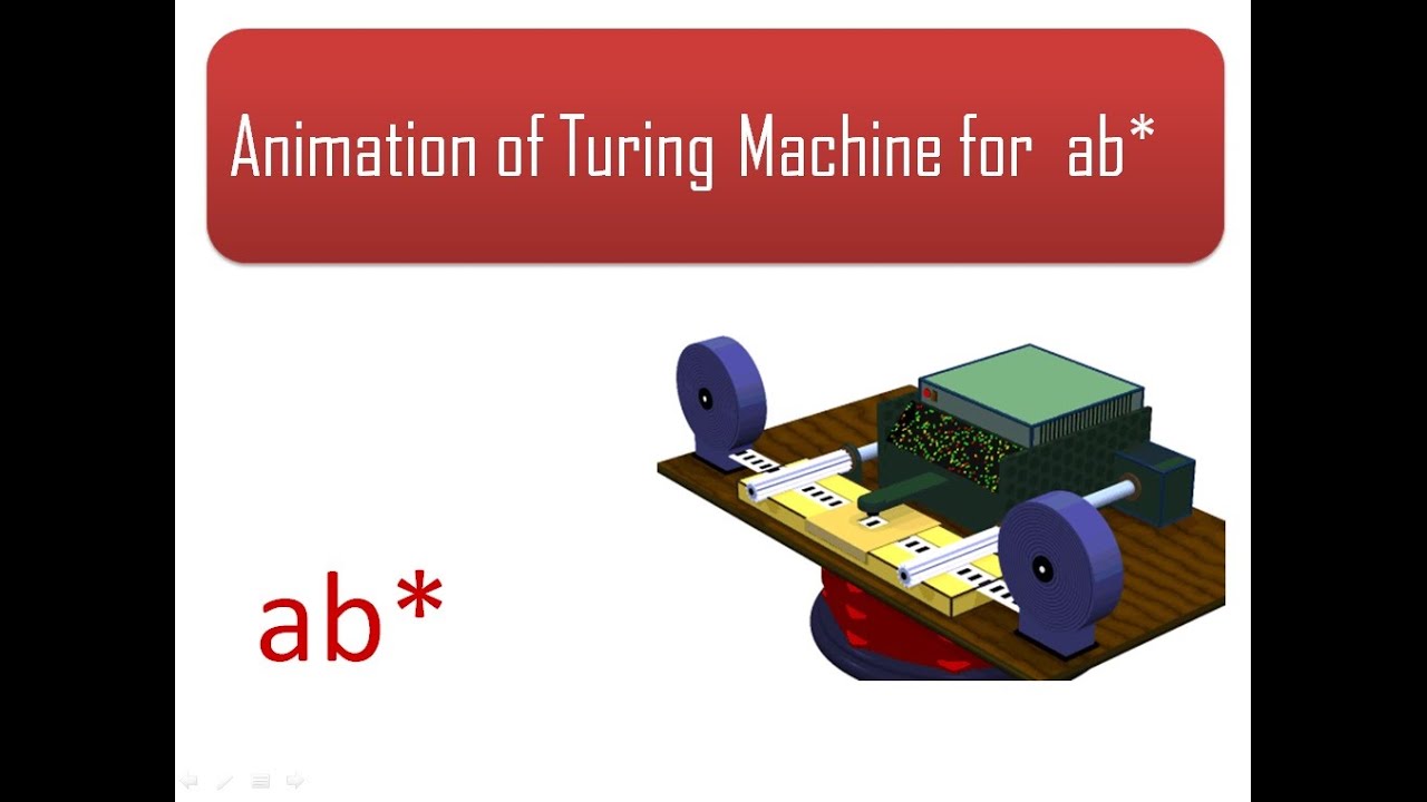 Animation of Turing Machine for ab* - YouTube