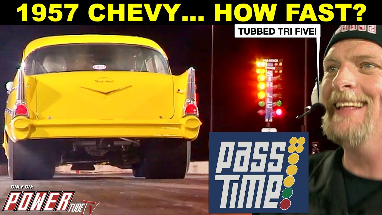 PASS TIME - DRAG Racing Gameshow! It’s a Tubbed Big Block Chevy 210 ...