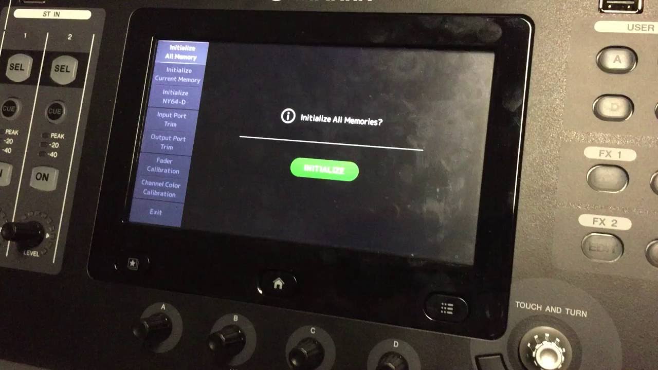 How to initialize an NY64-D Dante Card on TF Yamaha Mixer - YouTube