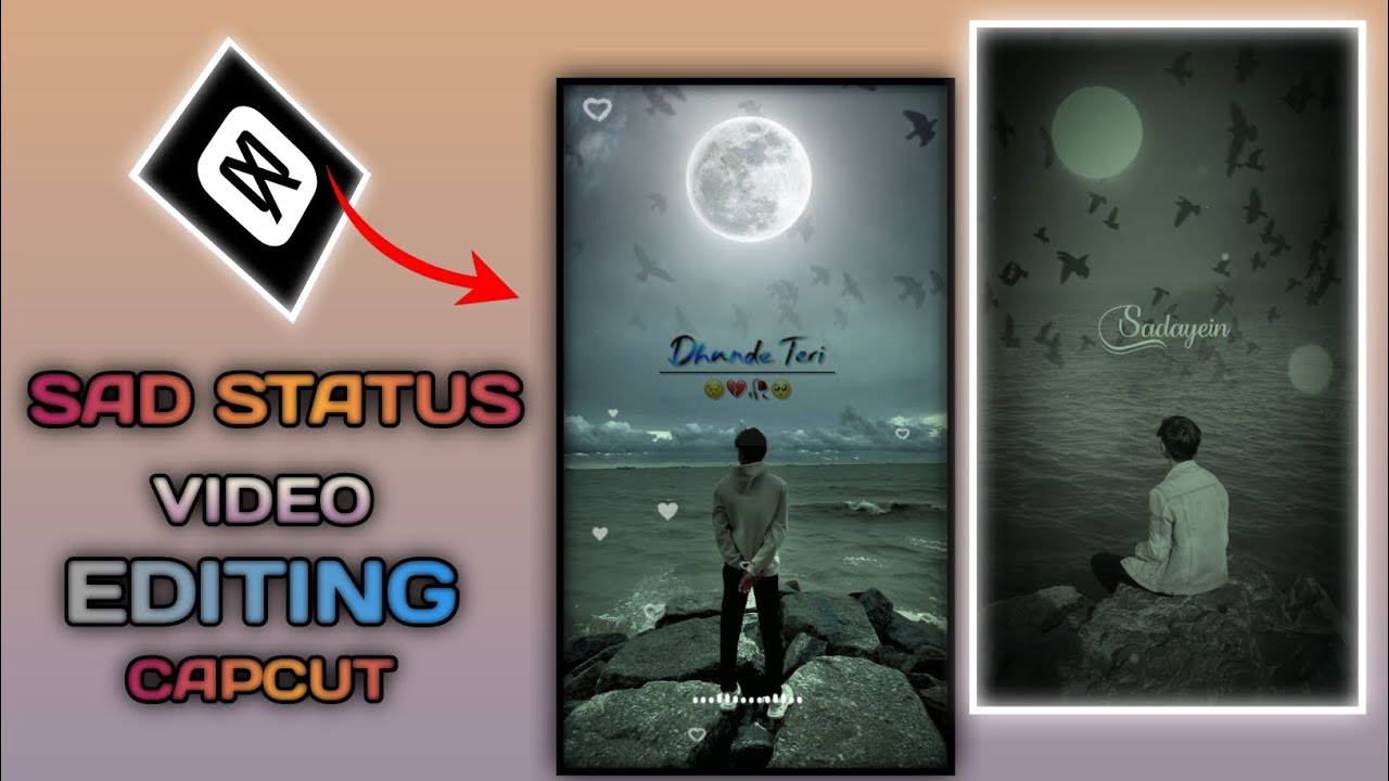 Sky Moon Png Video Editing Capcut Tutorial !!Trending Moon Reels Video Editing In Capcut!!Sad ...