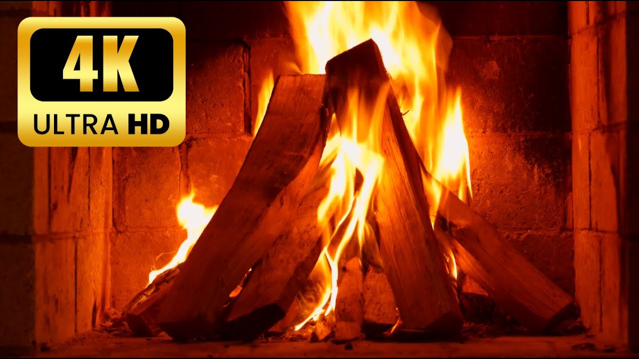 Fireplace 4K | Cozy Fireplace | Relaxing Fireplace | Soothing ...