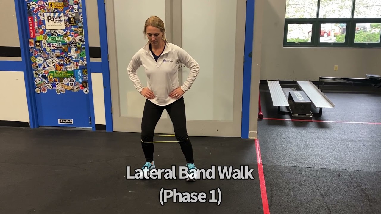 Lateral Band Walk | Phase 1 - YouTube